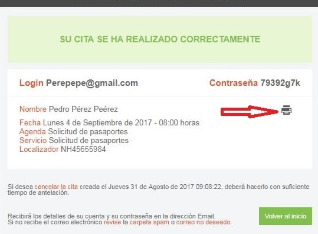 Citas :: Consulado Honorario de España en Barquisimeto